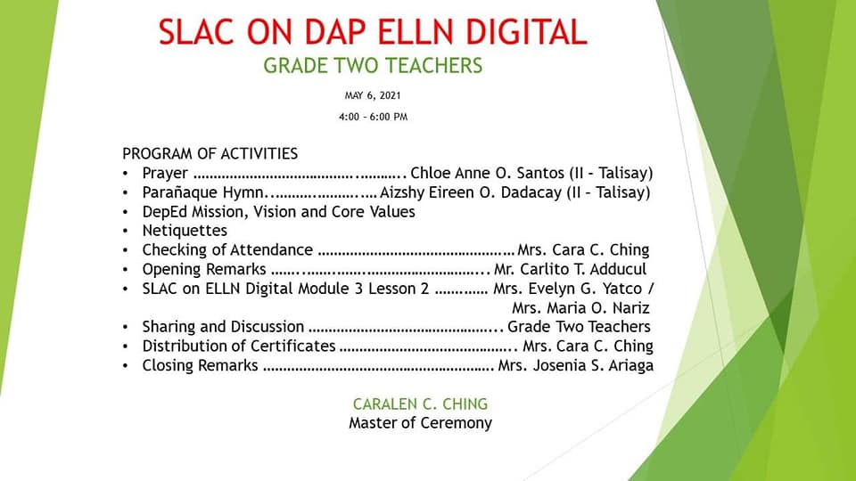 GRADE 2 ELLN DIGITAL MODULE 3 LESSON 2 LAC SESSION San Antonio GRADE 2 ELLN DIGITAL MODULE 3 LESSON 2 LAC SESSION San Antonio